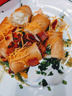 “Baked” Potato Spring Rolls: East Meets Southern Comfort Food | The ...